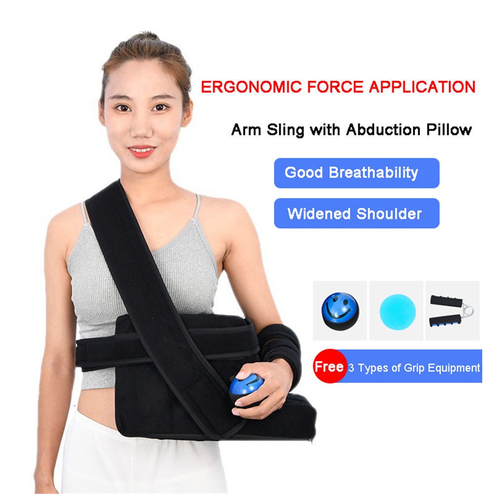Lightweight Arm Sling with Abduction Pillow Shoulder Support ...