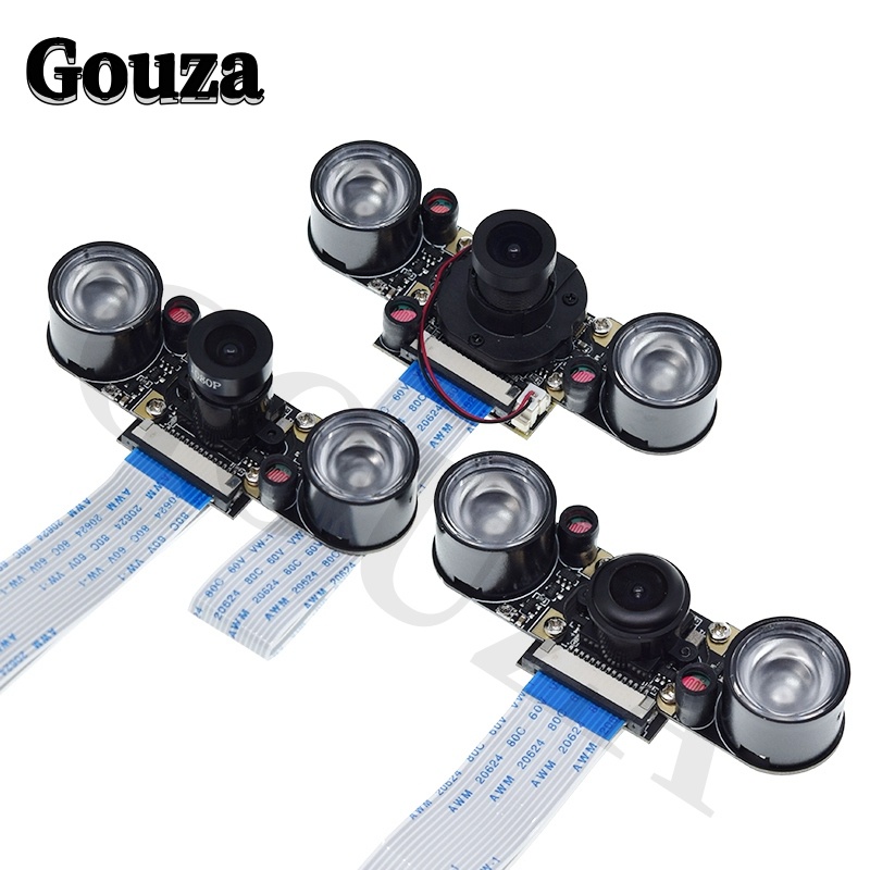 GOUZA Raspberry Pi 4 Night Vision Fisheye Camera 5MP OV5647 70/95/160 ...