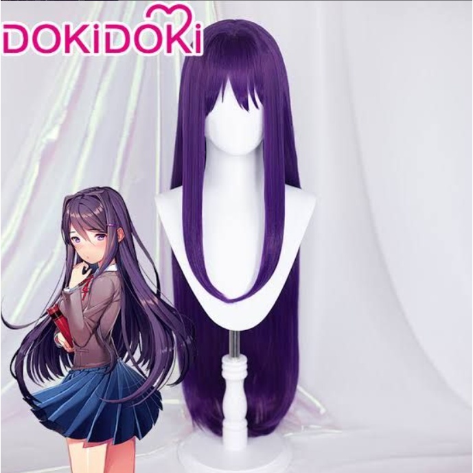 DOKIDOKI Literature Club Yuri Monika Natsuki Sayori DDLC Long Straight ...