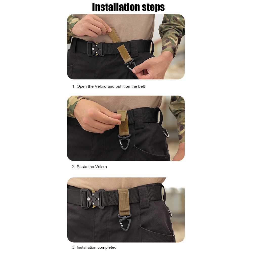 Outdoor Triangle Backpack Hanging Buckle 360-Degree Rotation Fastener ...