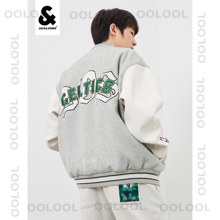 Jack Jones Cobrand Baseball Jacket Vintage NBA Embroidery Jacket ...