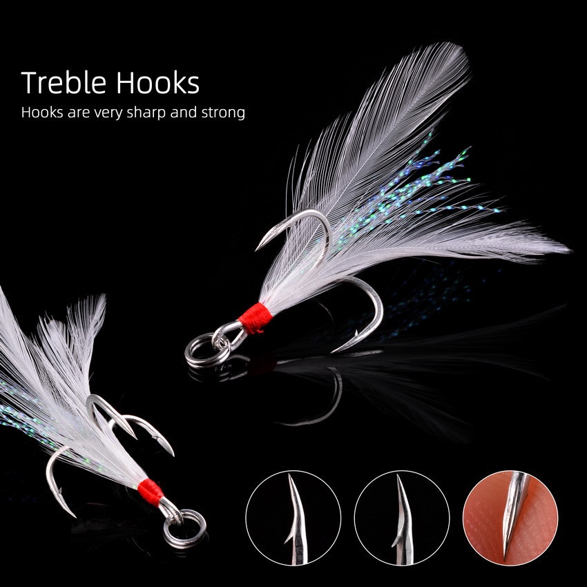 Fishing Spoon Lure Reflective 2.5g-20g Sequins Strengthen Hook with ...