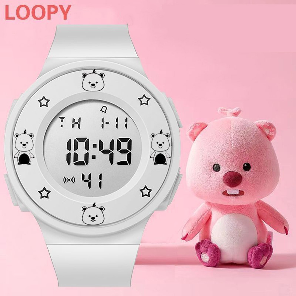 Loopy Little Beaver Watch Cartoon Kid's Watch Waterproof LED Light ...