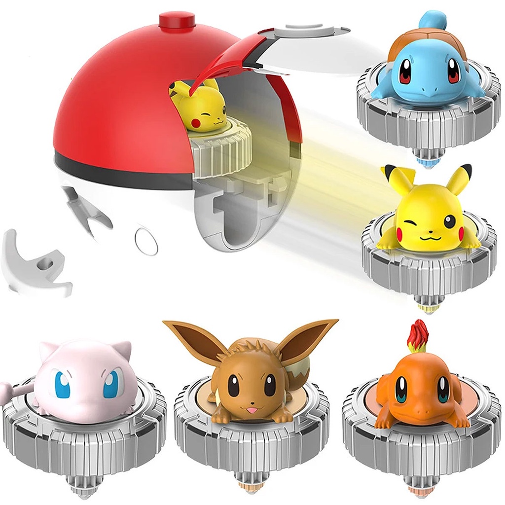 A0554 Pokémon Magic Beyblade Toy Children Boy Pikachu Little Fire ...