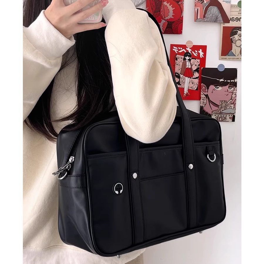 Japanese PU School Shoulder Bag, JK Commuter Uniform Shoulder Bags ...