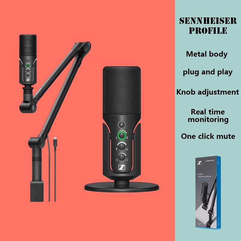 SENNHEISER Profile USB Gaming Microphone Metal Live Streaming ...