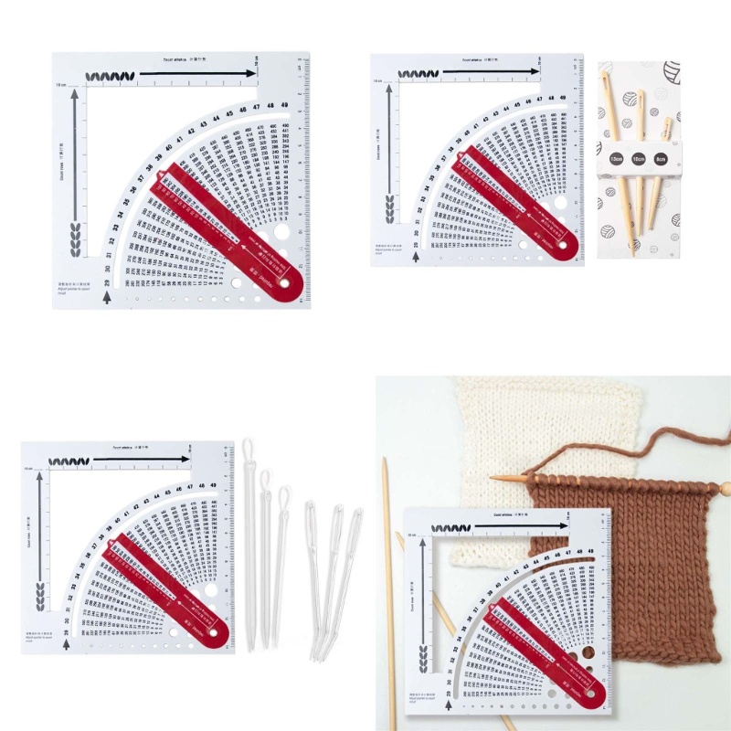 BST Knitting Gauge Converter Stitches Calculator Counter Ruler Sewing ...