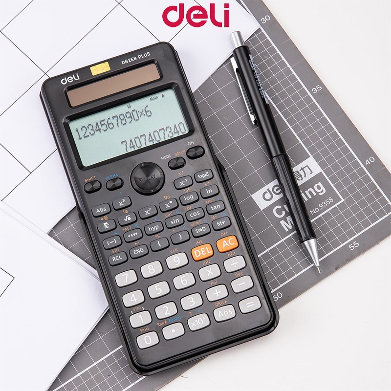 Deli Scientific Calculator 256F-textbook display ED82ES | Shopee ...