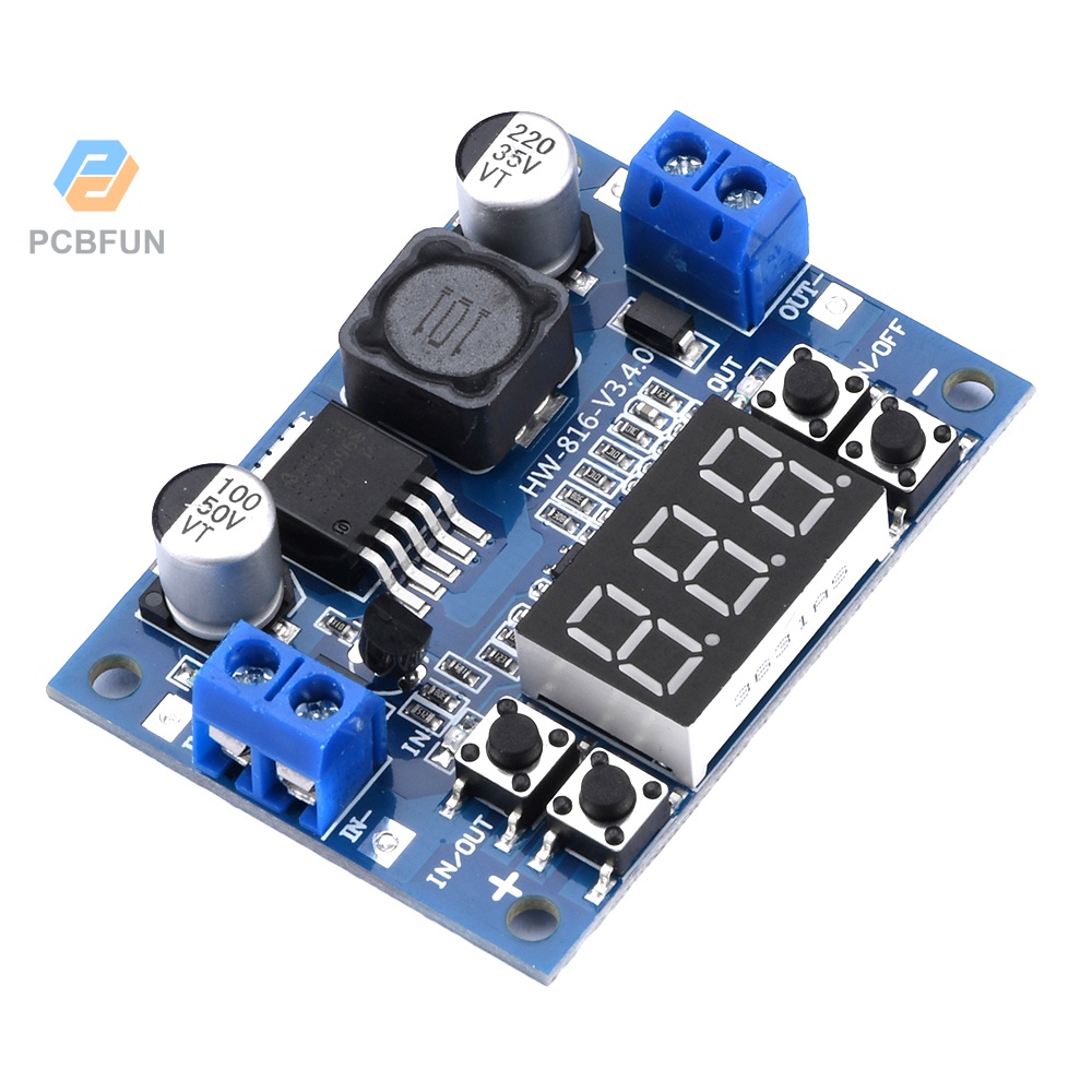 Pcbfun Lm2596 Dc-dc Adjustable Step-down Power Supply Module Voltage Regulator Module | Shopee ...