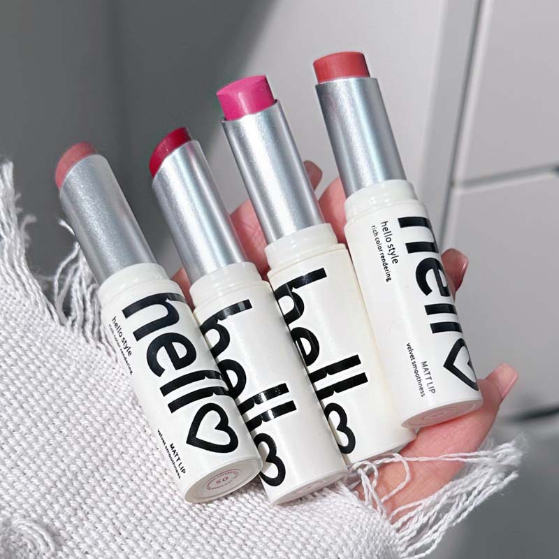 Hello Style Velvet Mist Light Matte Lipstick Silky Moisturizing Velvet ...