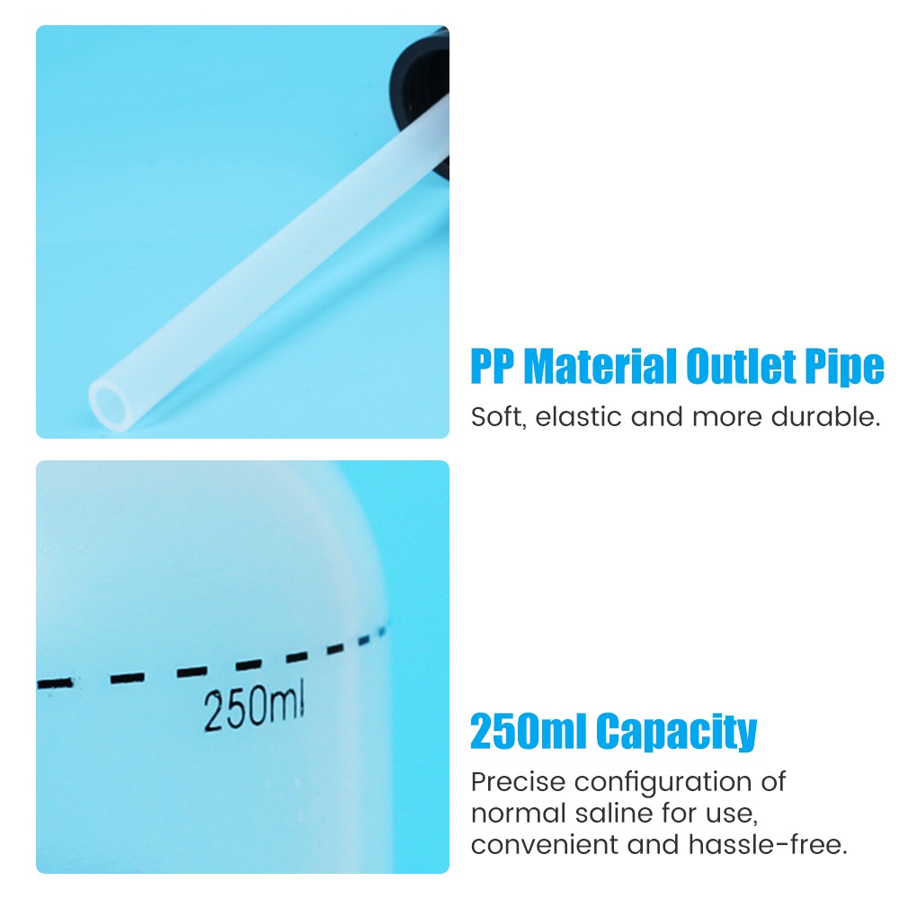 250ML Nasal Irrigator Allergic Rhinitis Sinusitis Neti Pot Sinus Rinse ...