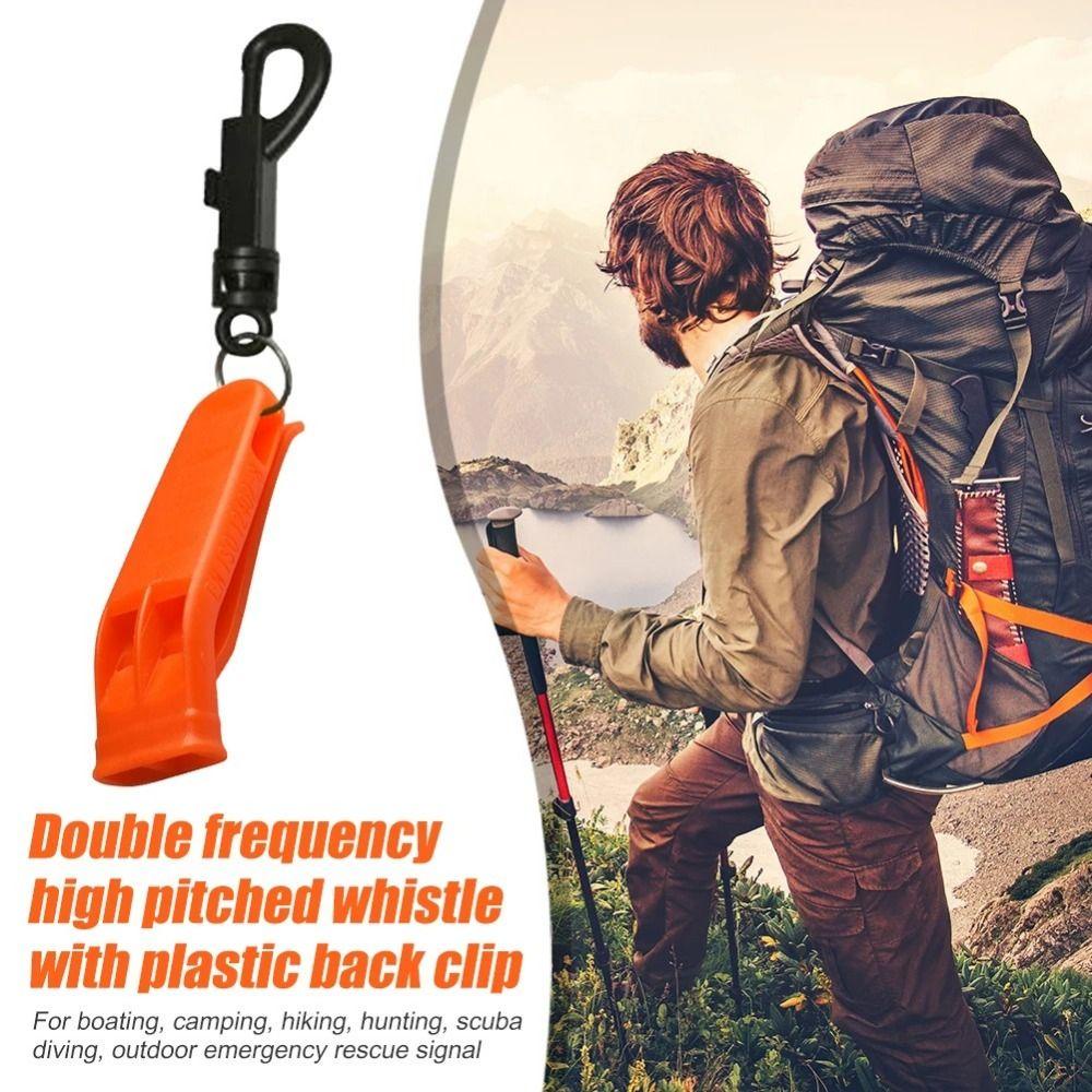 ROUSE Outdoor Survival Whistle, Double Pipe PP Plastic Survival Rescue ...