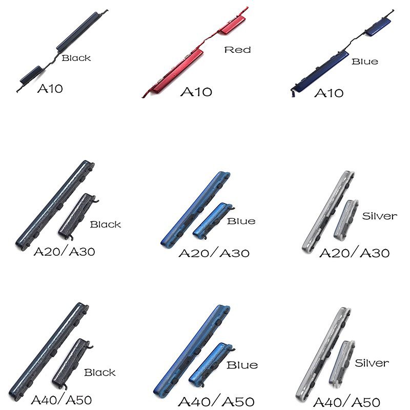 New Side Power On Off Button Volume Key Switch Button For Samsung A10 A105F A20 A205F A30 A305F ...