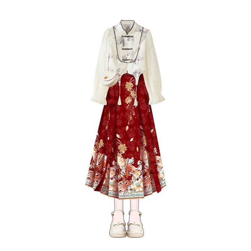 Hanfu Spring Style New Chinese Style Women Wear a Whole Set 2024 Spring ...