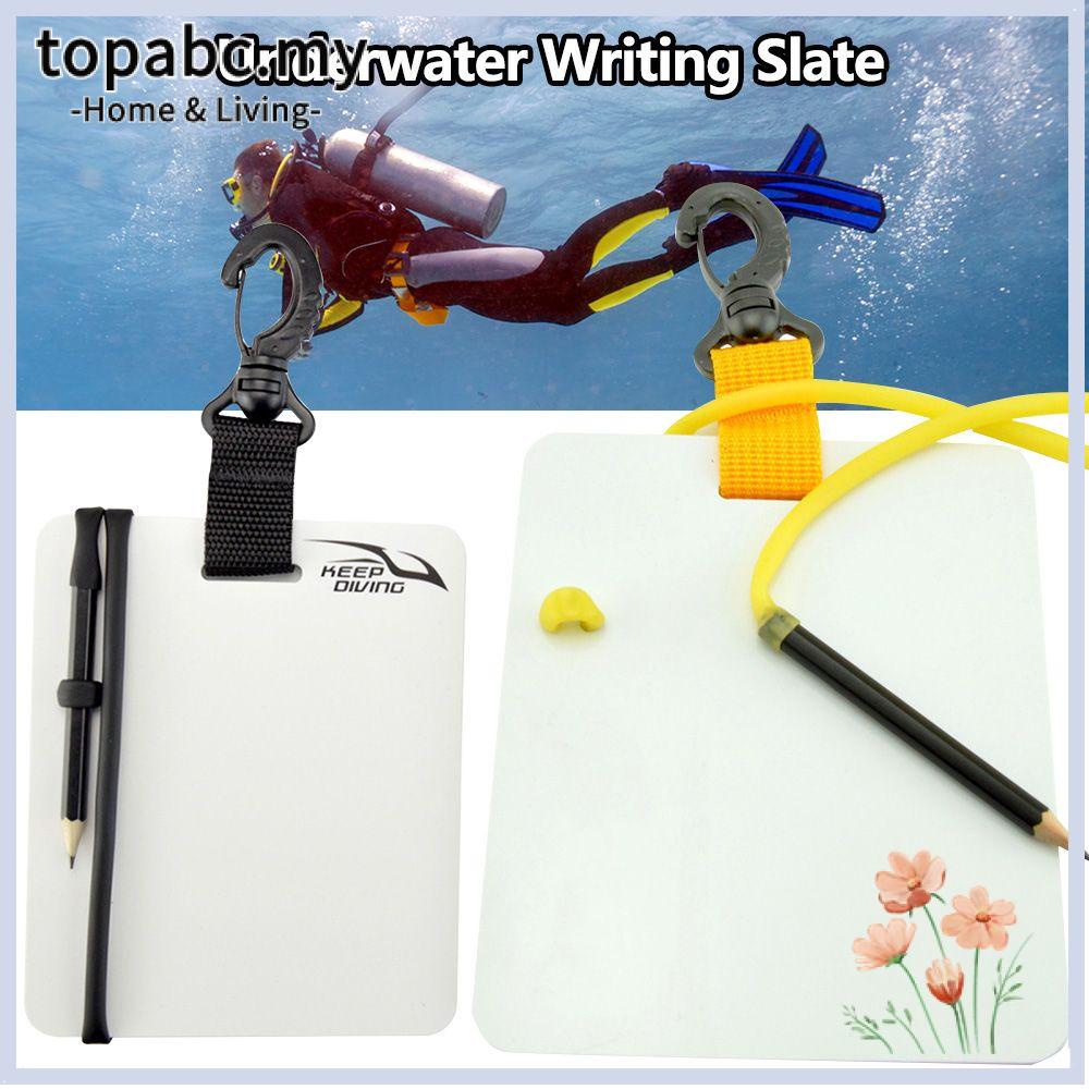 TOPABC Underwater Writing Slate Water Sports Swivel Clip Swimming ...