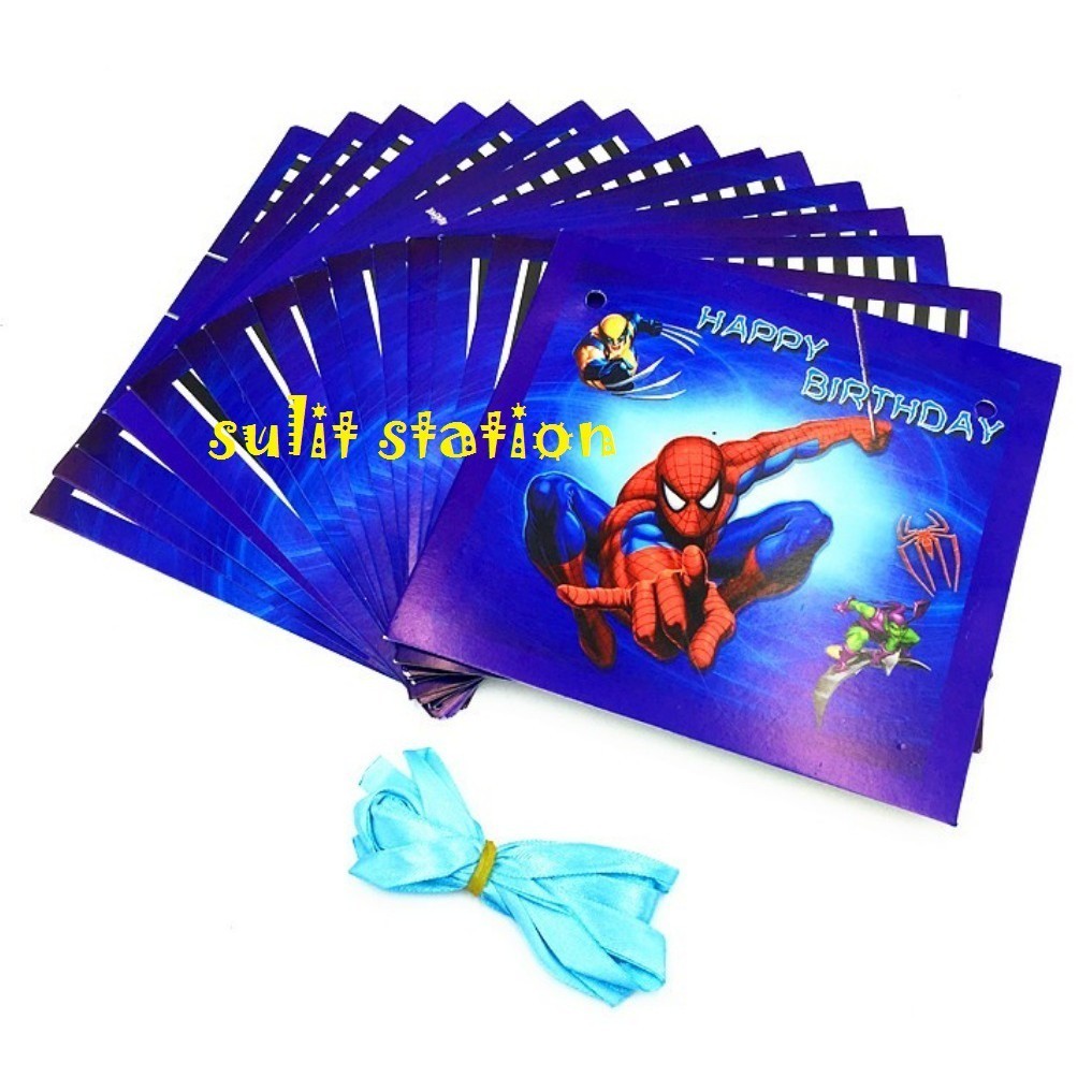 【hot sale】 SUPER HERO SPIDER SPIDERMAN MAN PARTY LETTER HAPPY BIRTHDAY ...