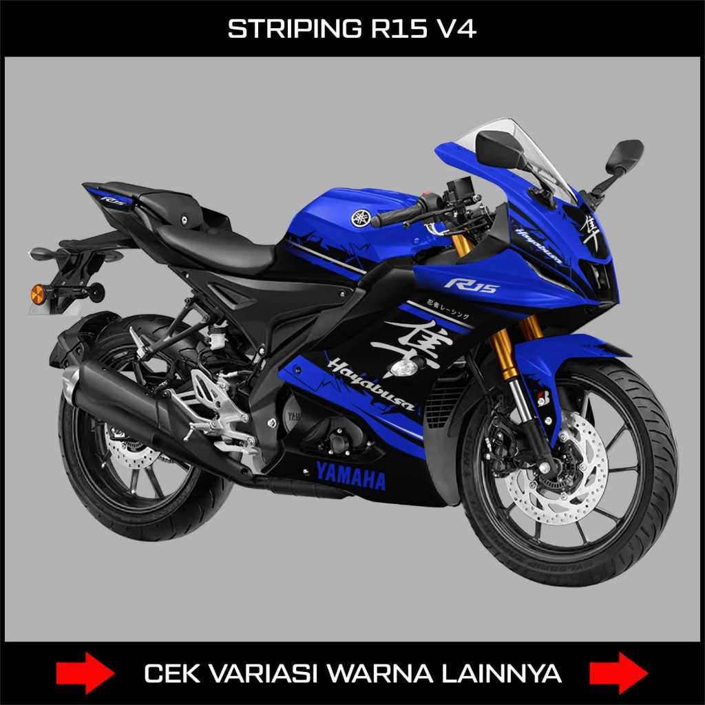 Motorcycle Striping R15 V4 Hayabusa Edition / Yamaha R15 V4 Semifull ...