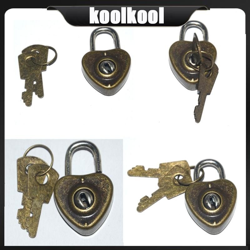 kool Diary Lock Mini Heart Vintage Padlocks With Key Jewelry Box ...