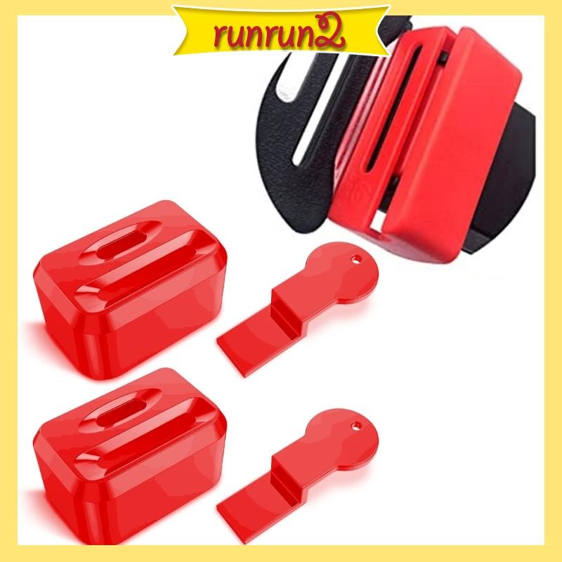 RUN 2 Pack Seat Belt Buckle Guard Cover Release Keys Universal Fit ...
