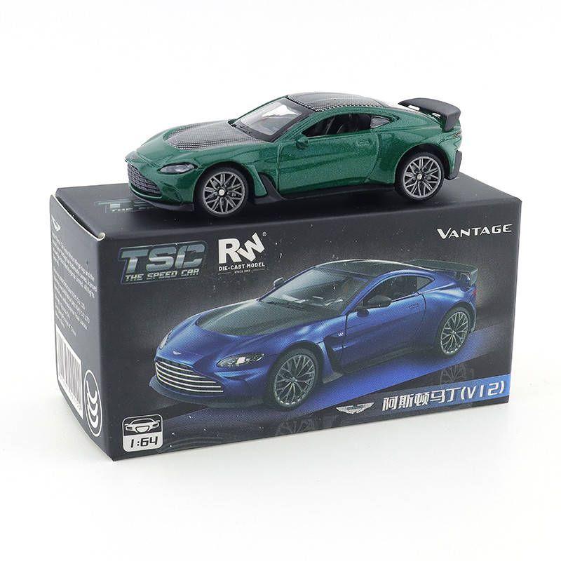Tsc 1: 64 Aston Martin V12 VANTAGE Supercar Simulation Alloy Toy Car ...