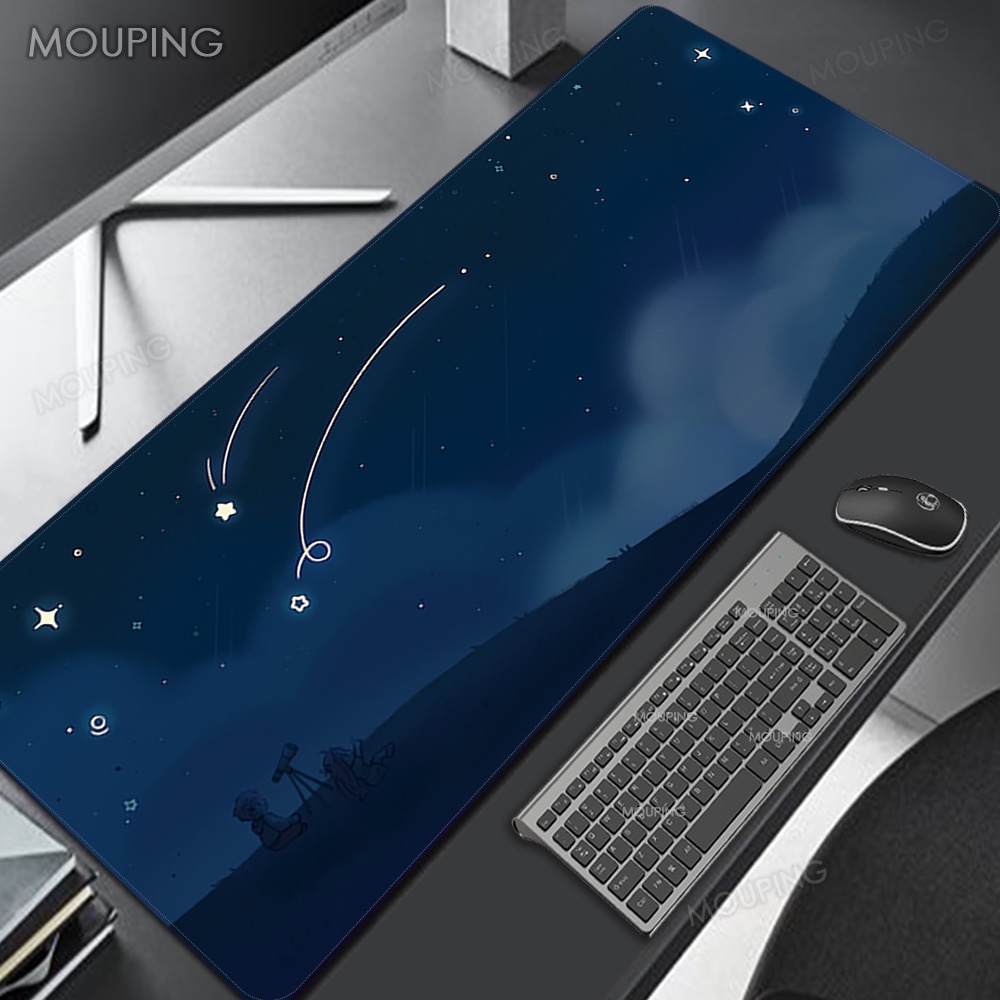 Space Mouse Pad Company Desk Mat Aesthetics 90x40 80x30 Pc Accessories ...