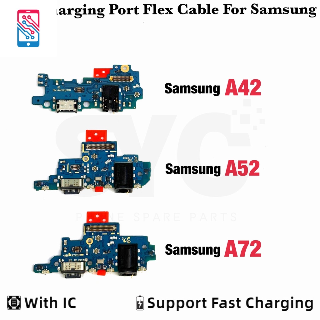 For Samsung Galaxy A72 A725F A52 A525F A52S A528 A42 5G A426B USB Charging Dock Connector Port ...