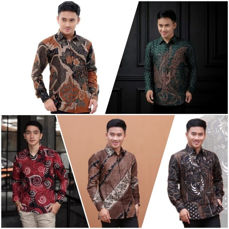 MEN'S SHIRT LONG SLEEVES POLYMICRO BATIK MOTIF AA ZUIS STORE | Shopee ...