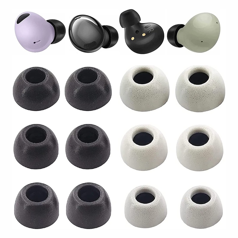 [READY STOCK] 2/4Pcs Memory Foam Ear Tips Earbuds Replacement Tips ...