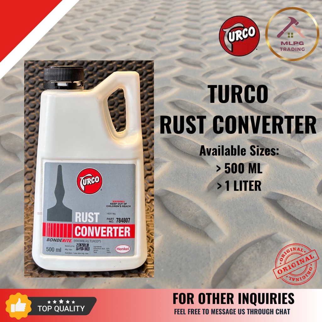 Authentic Turco Rust Converter by Henkel (500ML / 1Liter) | Shopee ...