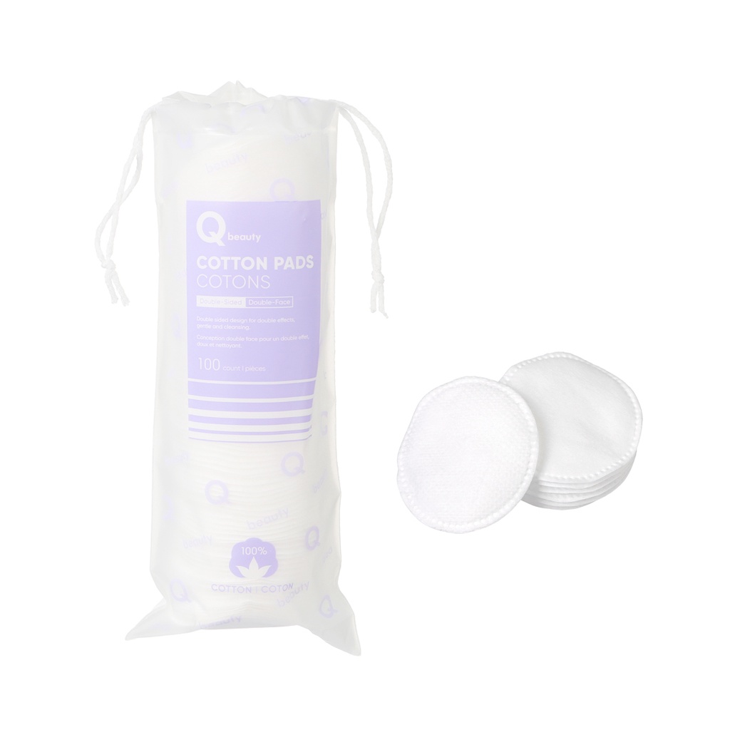 MINISO Q beauty Round Double-Sided Cotton Pads (100 Count) | Shopee ...