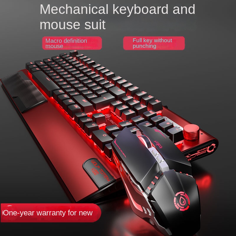 Langtu Mechanical Keyboard and Mouse Set Cable Gaming Special Laptop ...