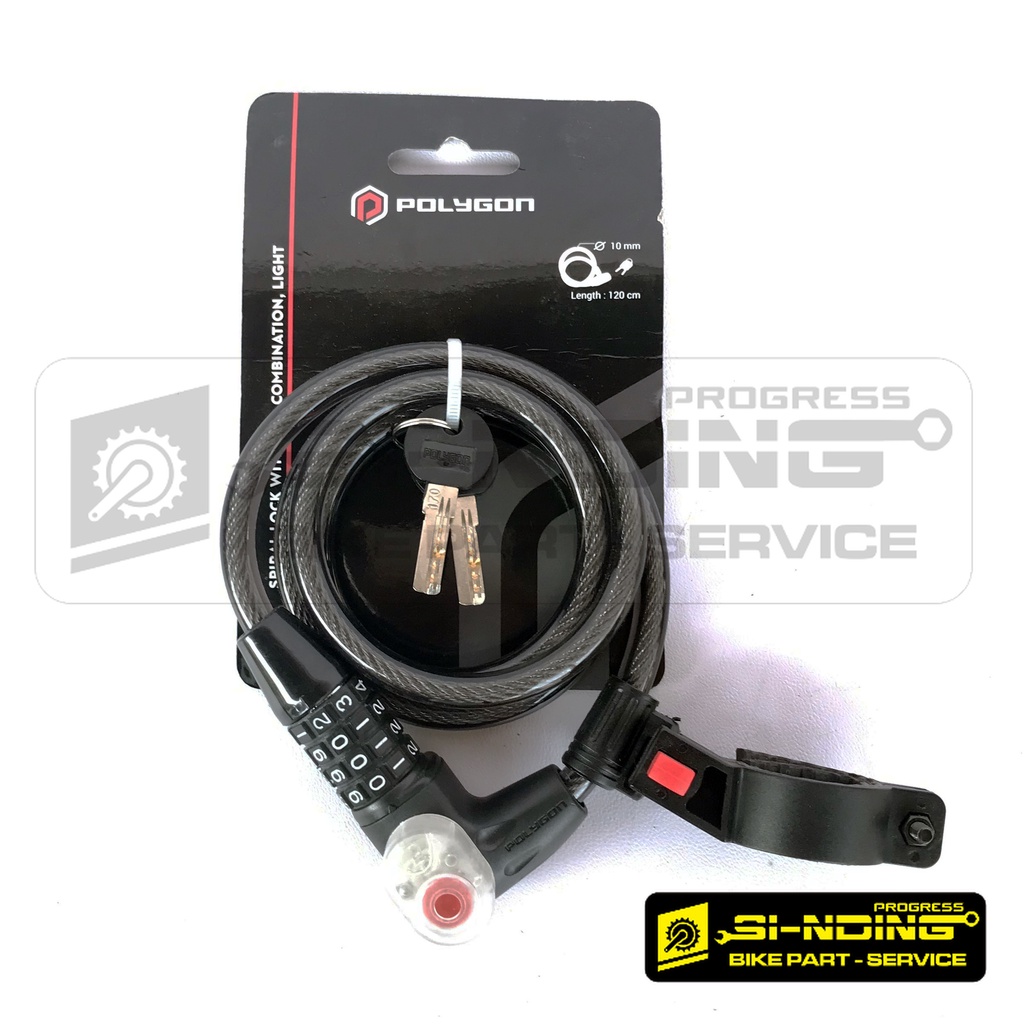 Polygon Spiral Lock With Combination Key Number Padlock Strap Anti ...