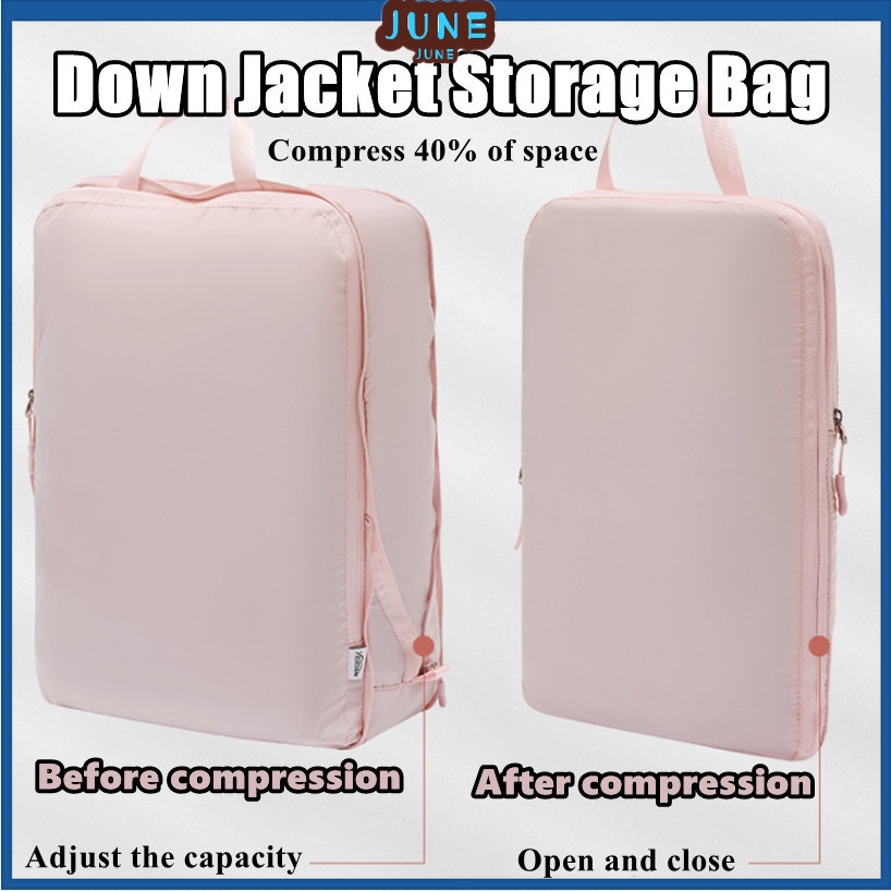 Down Jacket Storage Bag Compression Organizer Portable Travel Luggage ...
