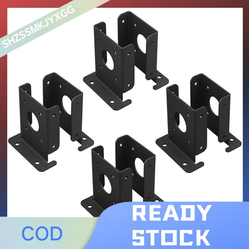 4Pcs Adjustable Wood Fence Pergola Post Base Brackets Kit Heavy Duty ...