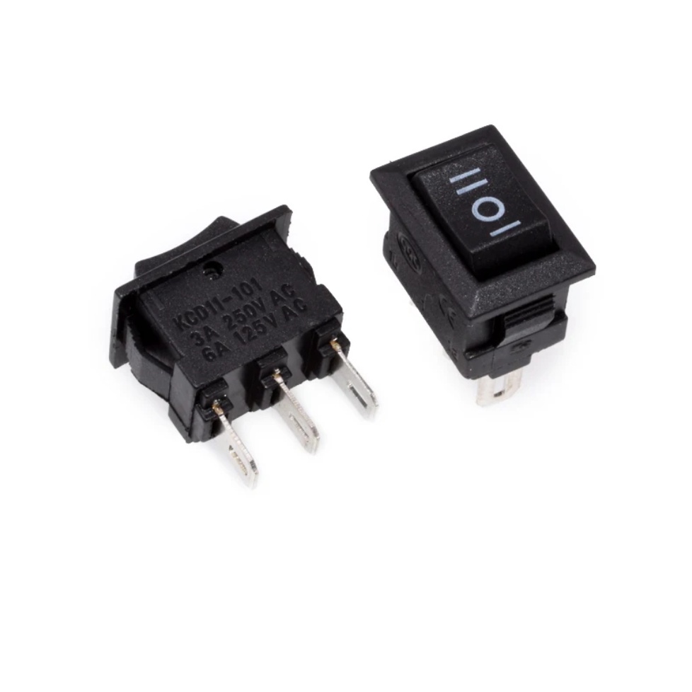 10pcs KCD11 Push Button Switch 10x15mm 3A 250V Boat Car Snap-in ON/OFF ...