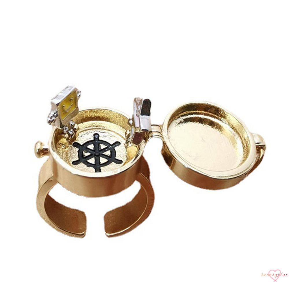 Best Friends BFF Rings Gold Spinner Patrick Star Anime Matching Rings ...
