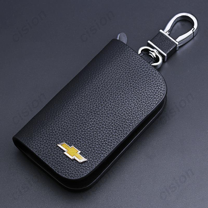 Leather Remote Bag Wallet Pouch Smart Flip Car Key Fob Case Cover ...