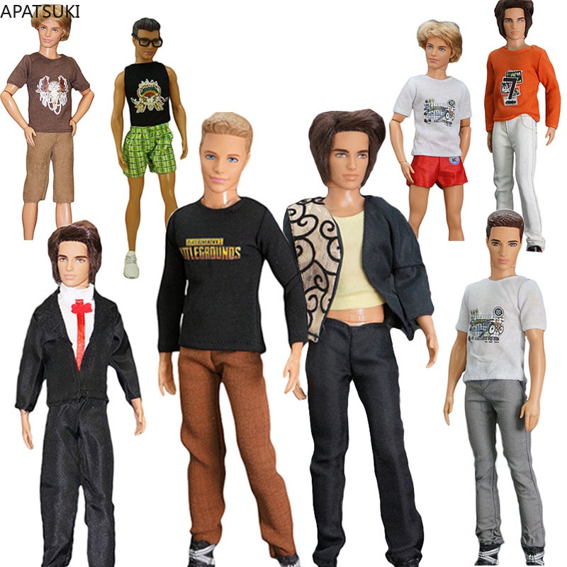 Multi-Style Clothes Set For Ken Boy Doll Outfits Top Shirt Short Pants ...
