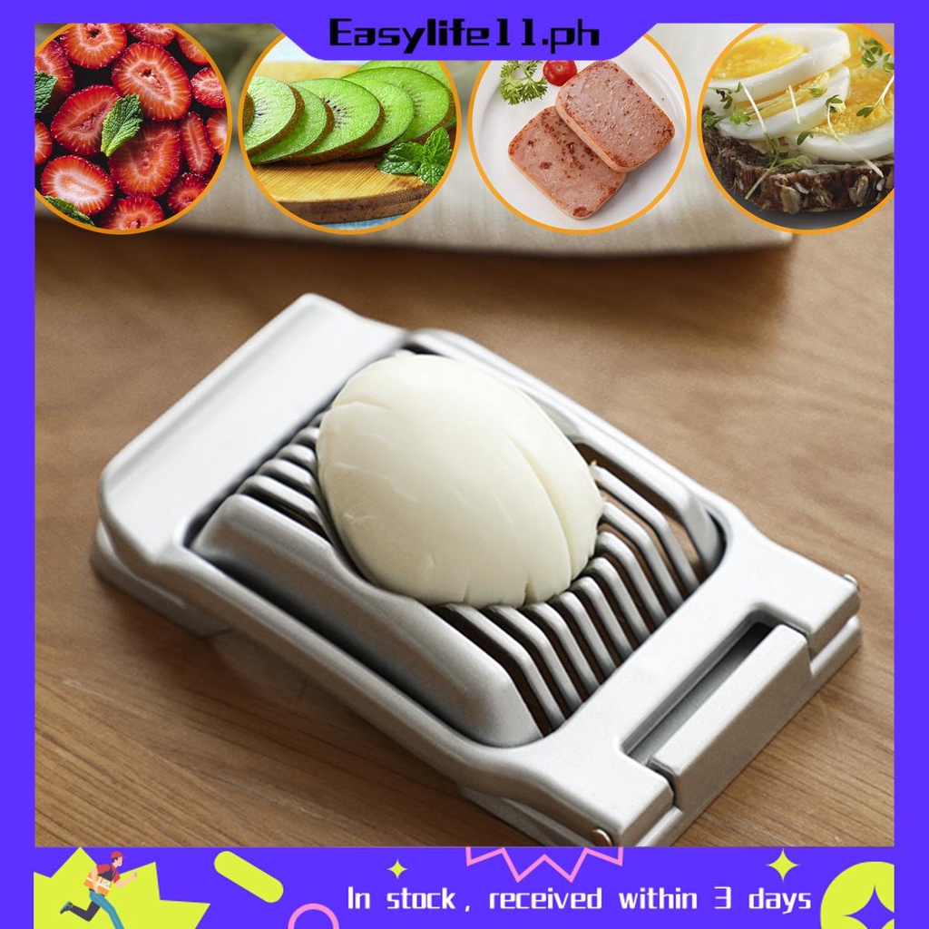 Egg Slicer Heavy Duty Aluminium Alloy Egg Slicer Cutter for Hard Boiled ...