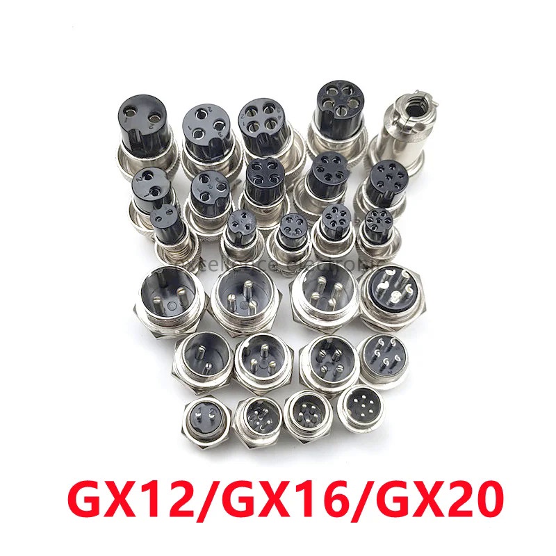 GX16 GX12 GX20 2P/3/4/5/6/7/8 Pin Female Male Air Aviation Connector ...