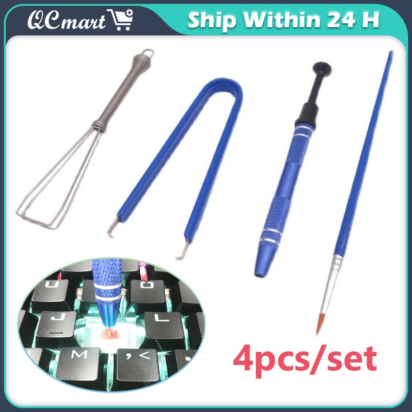 【Ship In 24H】 Keyboard Cleaning Tool Kit Metal Keycap Stem Holder ...