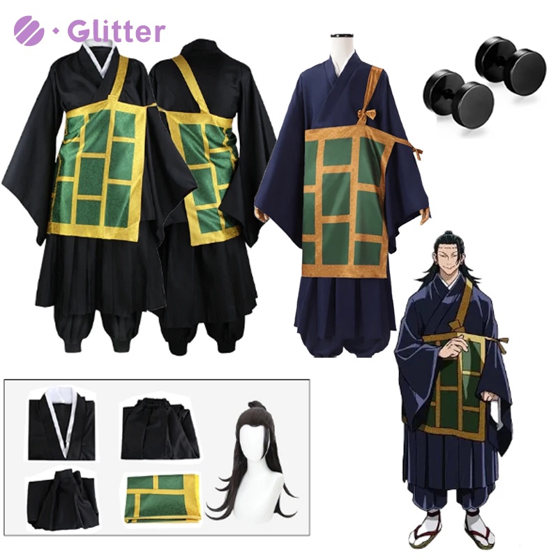 Anime Manga Jujutsu Kaisen Geto Suguru Cosplay Costume For Men Black ...