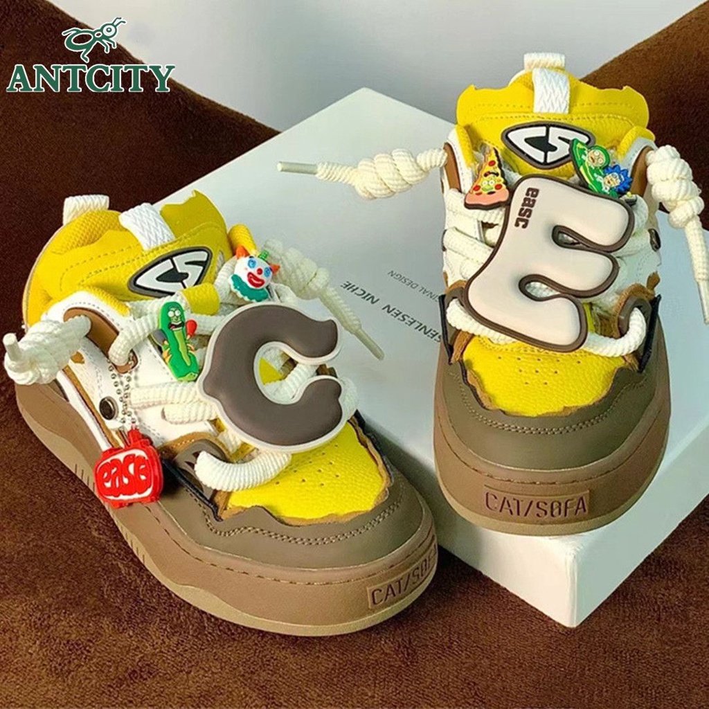 Ant City Sofa And Cat/Wave Original Design Bread Shoes Retro Niche ...