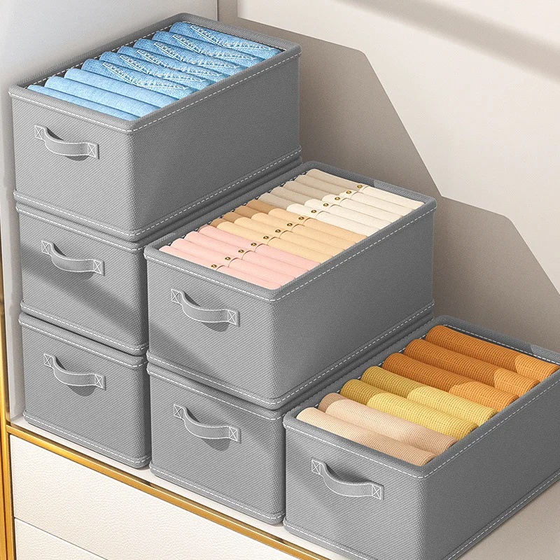 Drawer Trousers Organizer Foldable Clothes Storage Box Storage ...