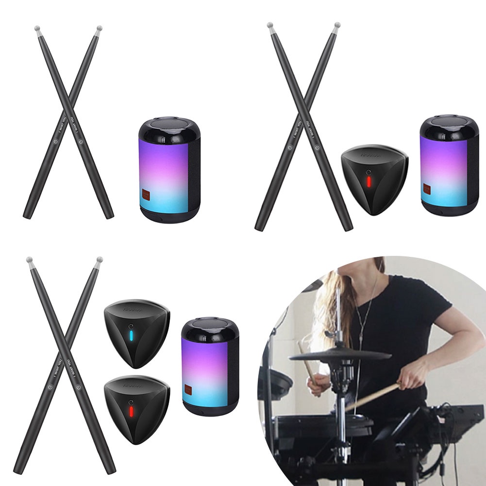 BT Electric Air Drum Set Electric with 3.5 MM Headphone Jack Drumsticks ...