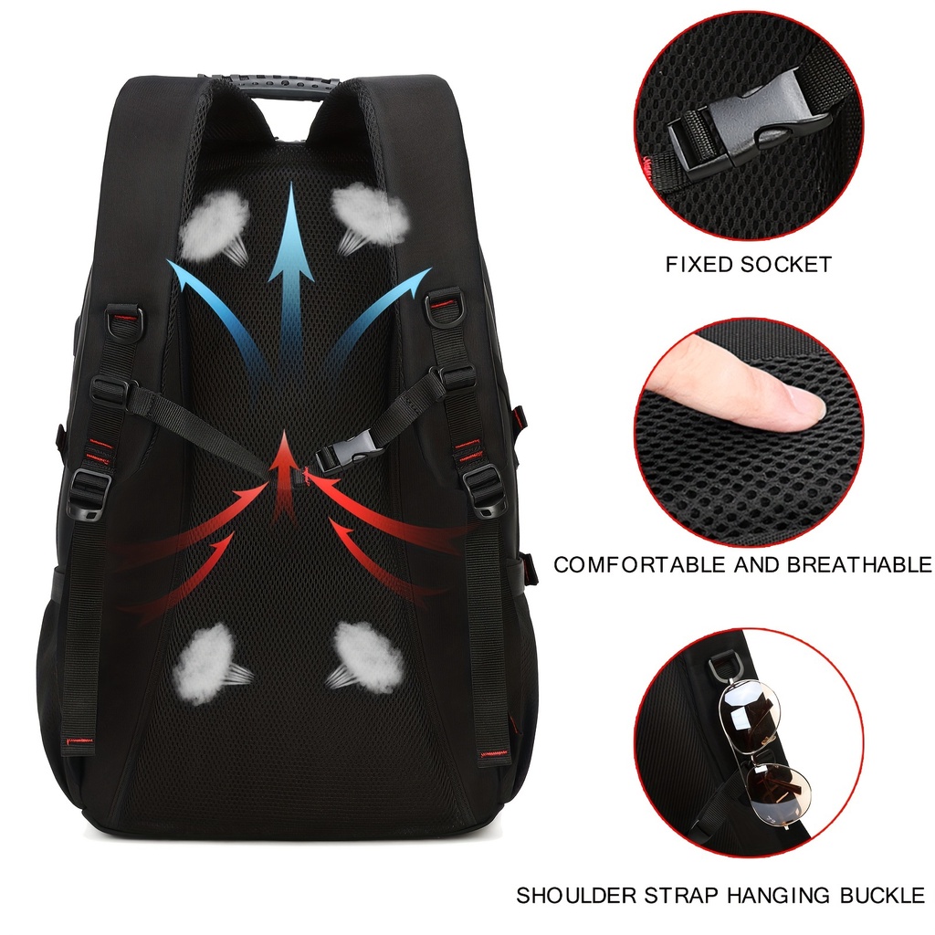 60-80L Travel Backpack men waterproof beg pack with shoe compartment ...