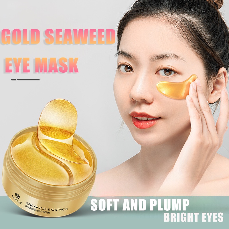 60Pcs/30Pairs Eye Mask Seaweed Collagen Anti Aging Hydrating Dark ...