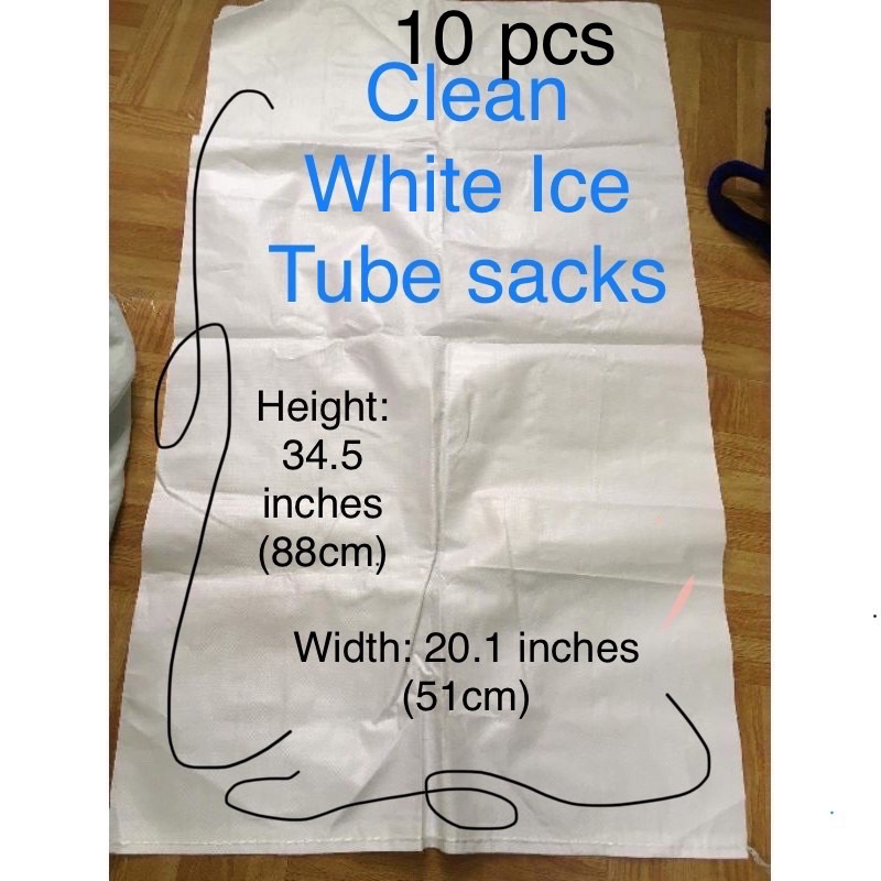 ♞10 Pcs WHOLESALE Ice Tube Sacks (34.5x20.1) | Shopee Philippines