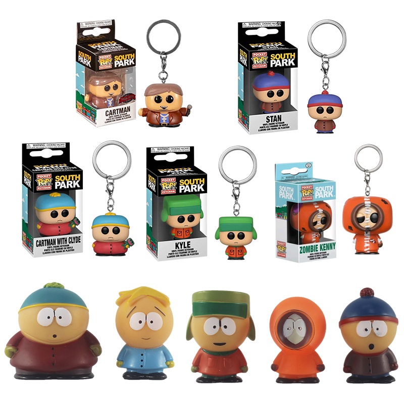 5 Pcs South Park Zombie Kenny Cartman with Clyde Kyle Cartman Stan ...