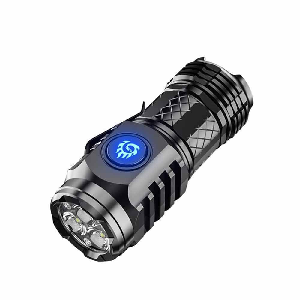 Three-Eyed Monster Mini Flash Super Power Flashlight Thumb Flashlight ...